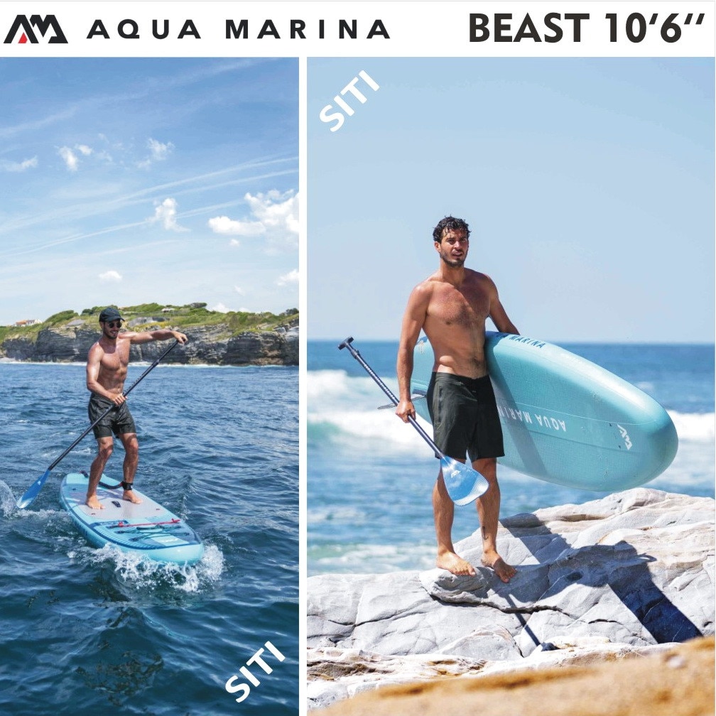 Комплект Падъл Борд AQUA MARINA BEAST 10'6" SUP, Гребло и Седалка за ...