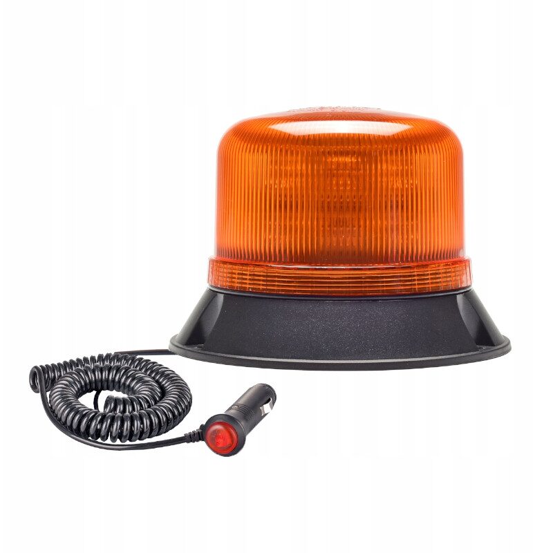 Girofar 12-24V h108, 60 LED-uri, 17W, cu magnet sau 3 suruburi, cu intrerupator, 02924 Amio ...