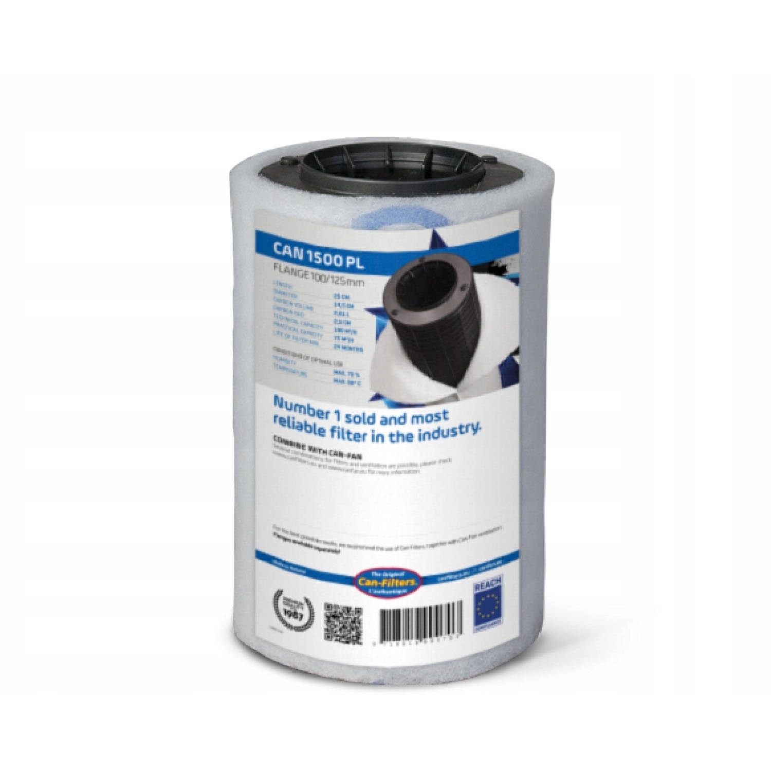 Filtru de aer pentru tubulatura CAN 1500PL 75m3 100 / 125mm - eMAG.ro