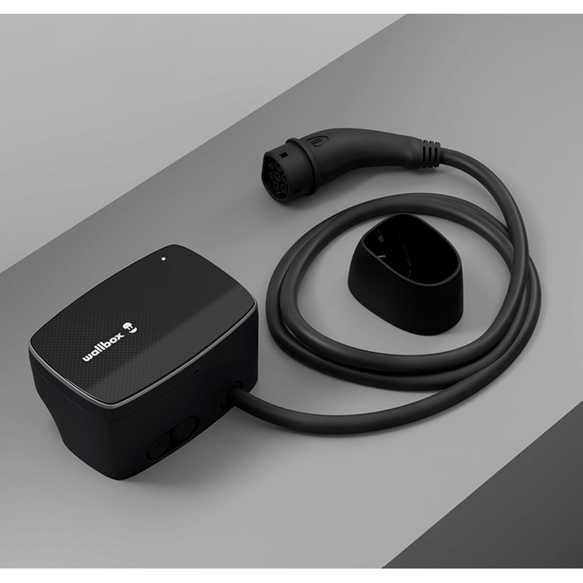 Зарядна станция Wallbox Commander 2, С кабел TYP2 5M, Трифазен 22KW ...