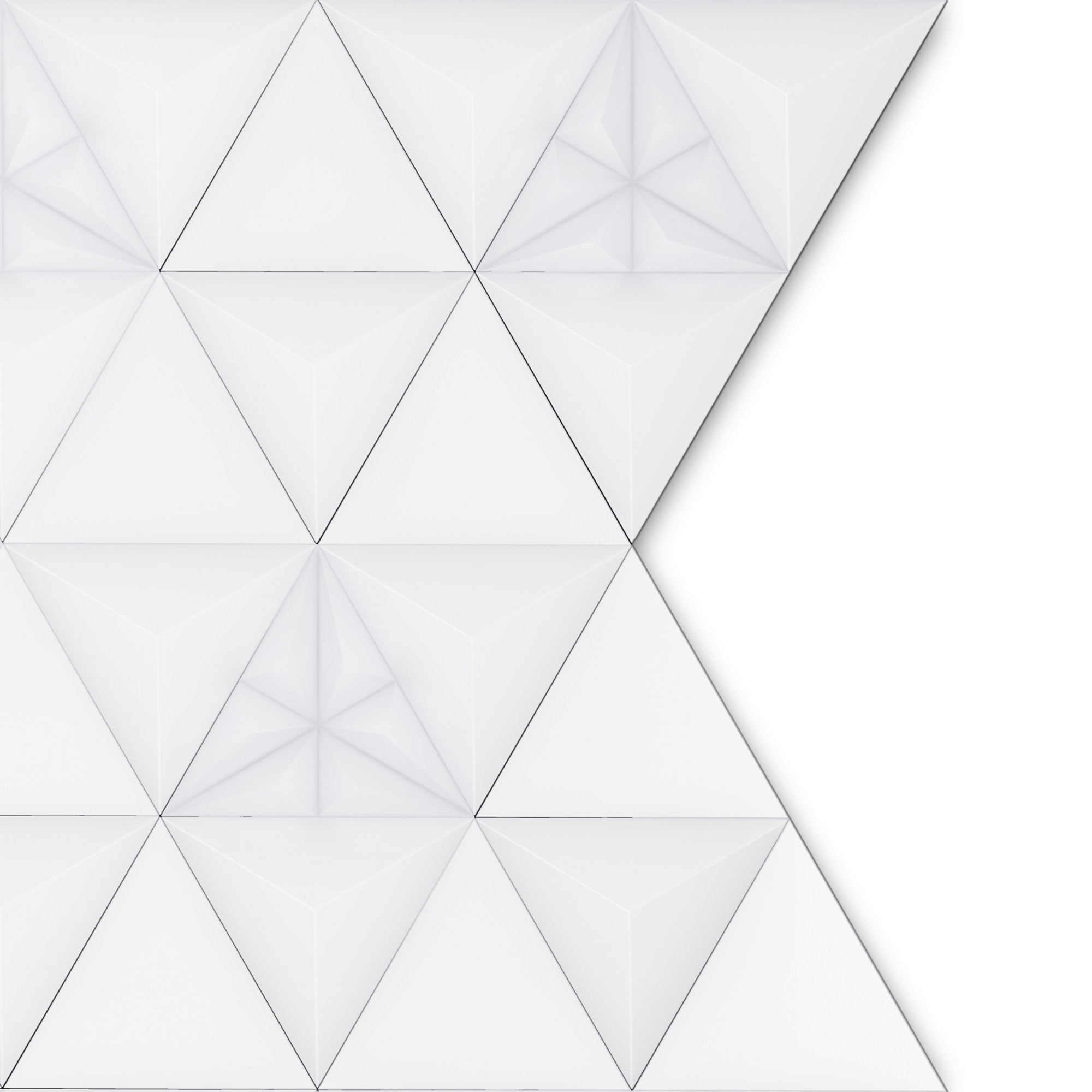 Panou decorativ de perete 3D Wall, Nava, 1 mp, Alb - eMAG.ro