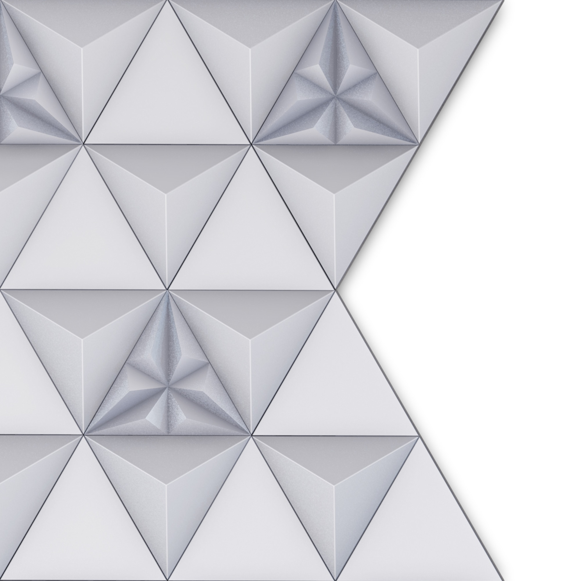 Декоративен панел за стена 3D Wall Nava, 1кв.м, Сребрист - eMAG.bg