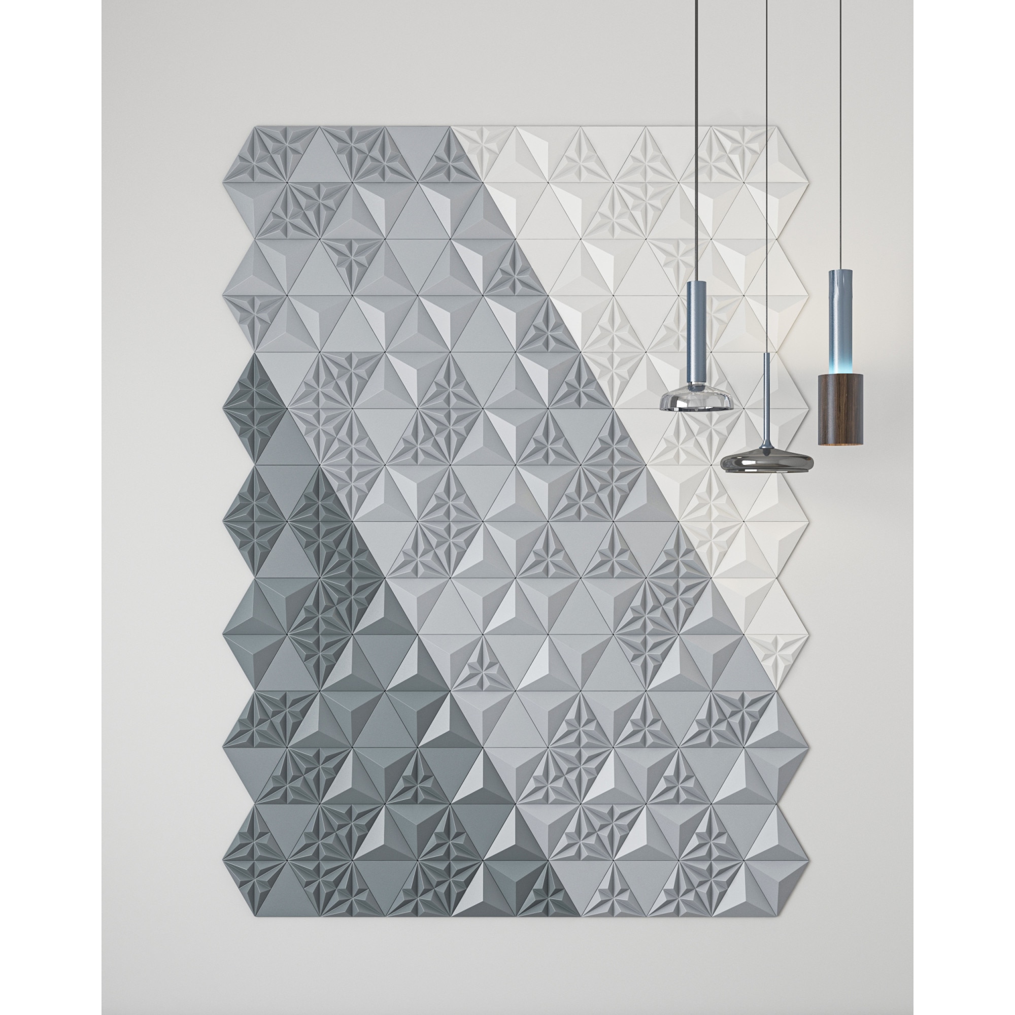 Декоративен панел за стена 3D Wall Nava, 1кв.м, Сребрист - eMAG.bg