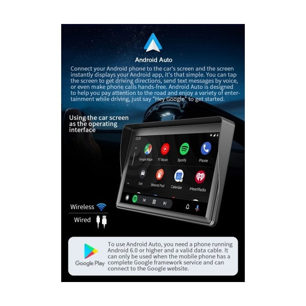 Player multimedia auto, Vivas, Carplay M79, Ecran tactil HD de 7 inchi ...