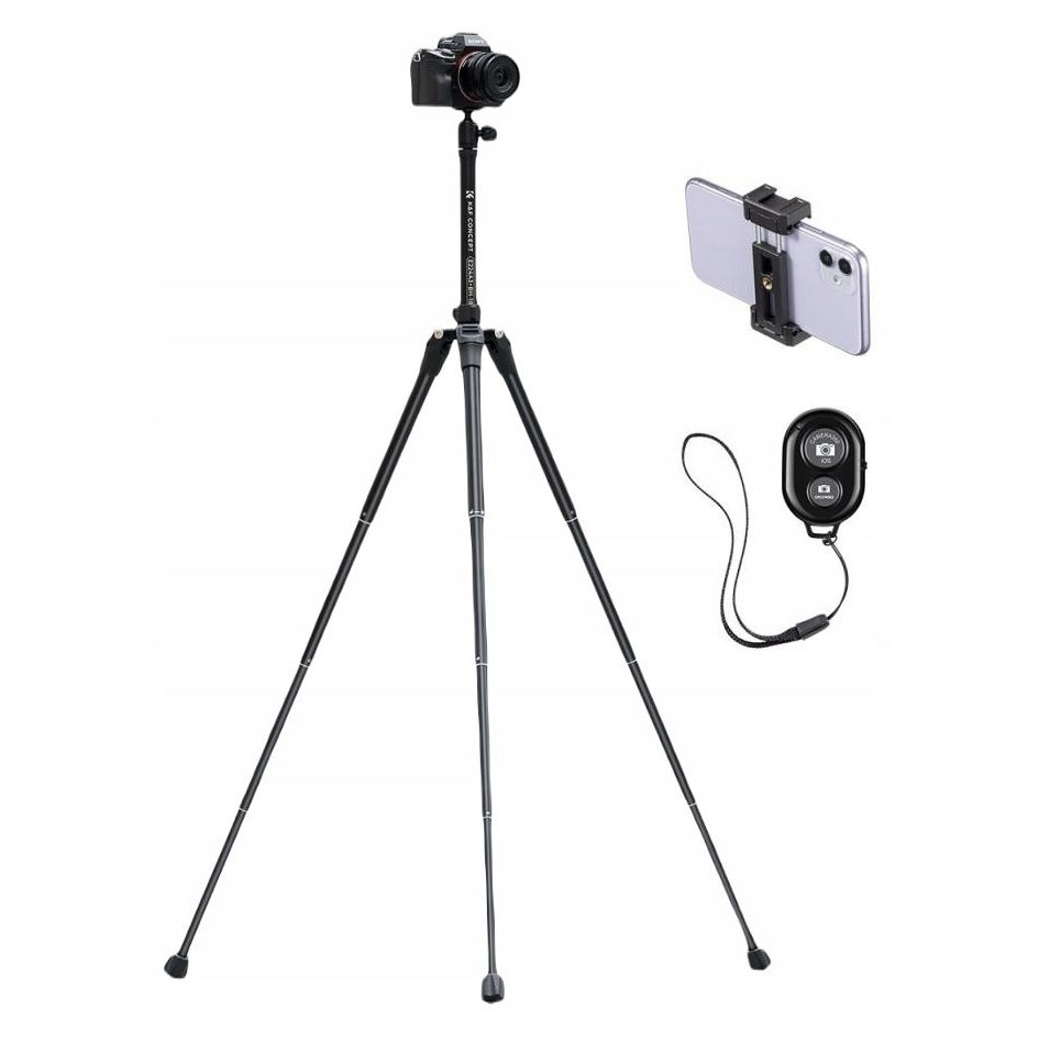 Trepied 2 in 1, Pentru Telefon, Camera Foto, 30-170cm, K&F KF09.120 ...