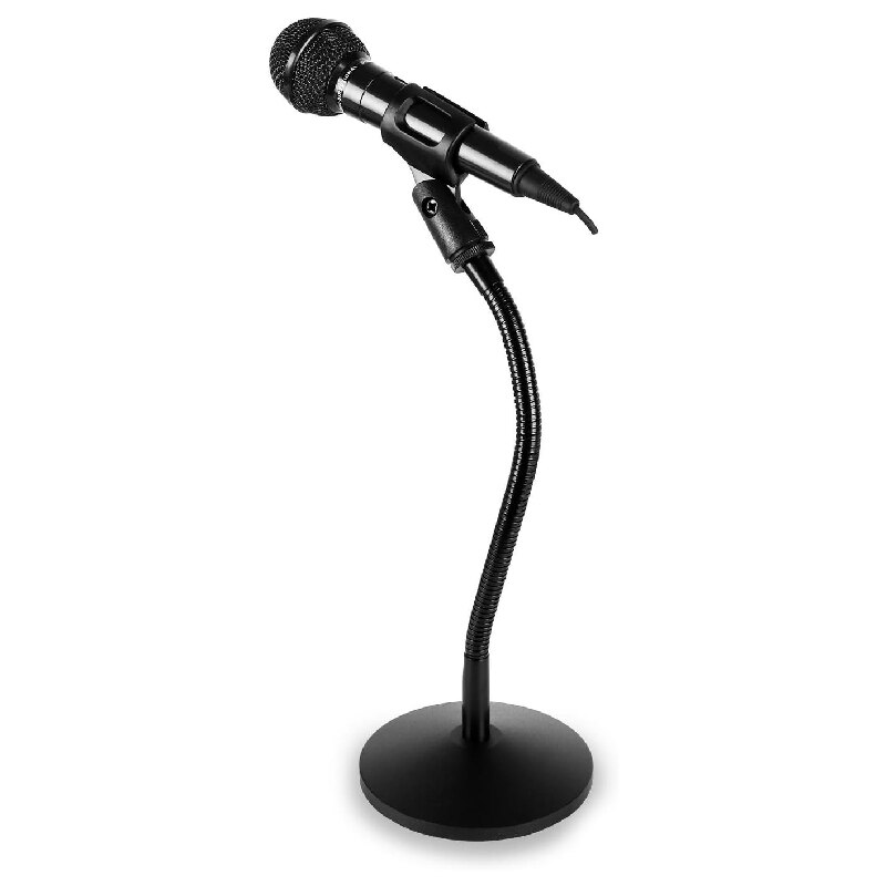 Suport de microfon pentru masa, Aisdelu®, 27cm, metalic, Negru - eMAG.ro