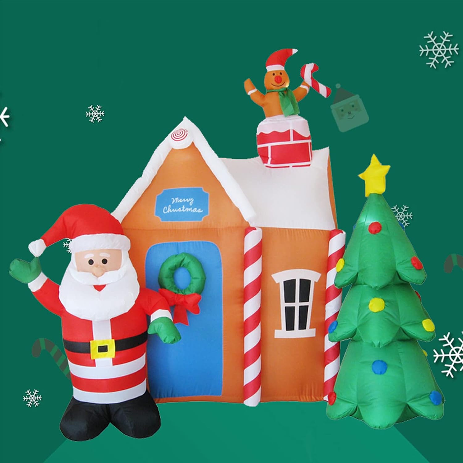 Set gonflabil de Craciun, Plastic, Multicolor - eMAG.ro