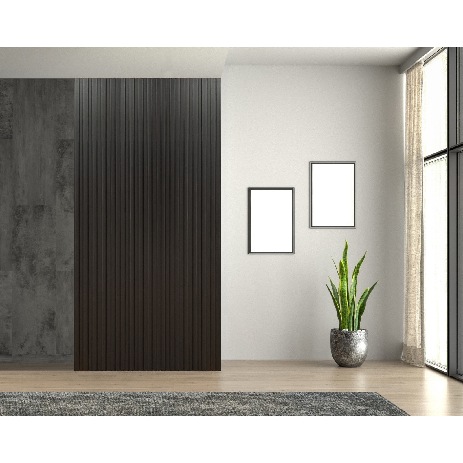 Riflaj MDF lacuit Negru 240 x 60 cm - eMAG.ro