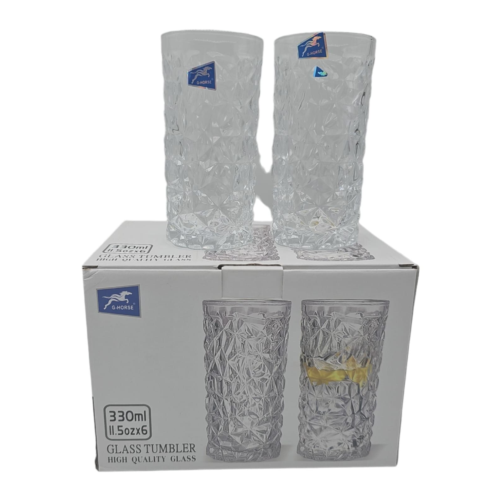 Set 6 pahare din sticla 330 ml - eMAG.ro