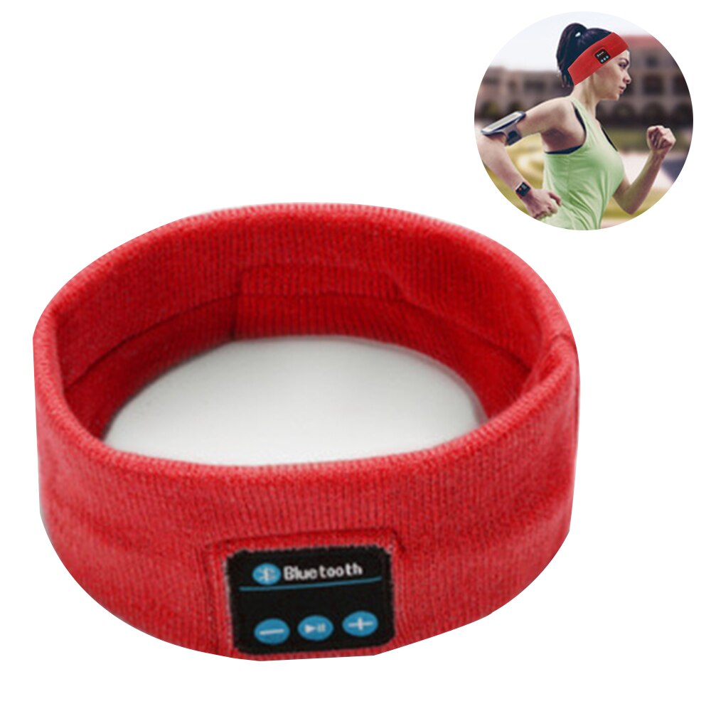 Banda pentru cap Bluetooth, JeiibrZui, Rosu - eMAG.ro