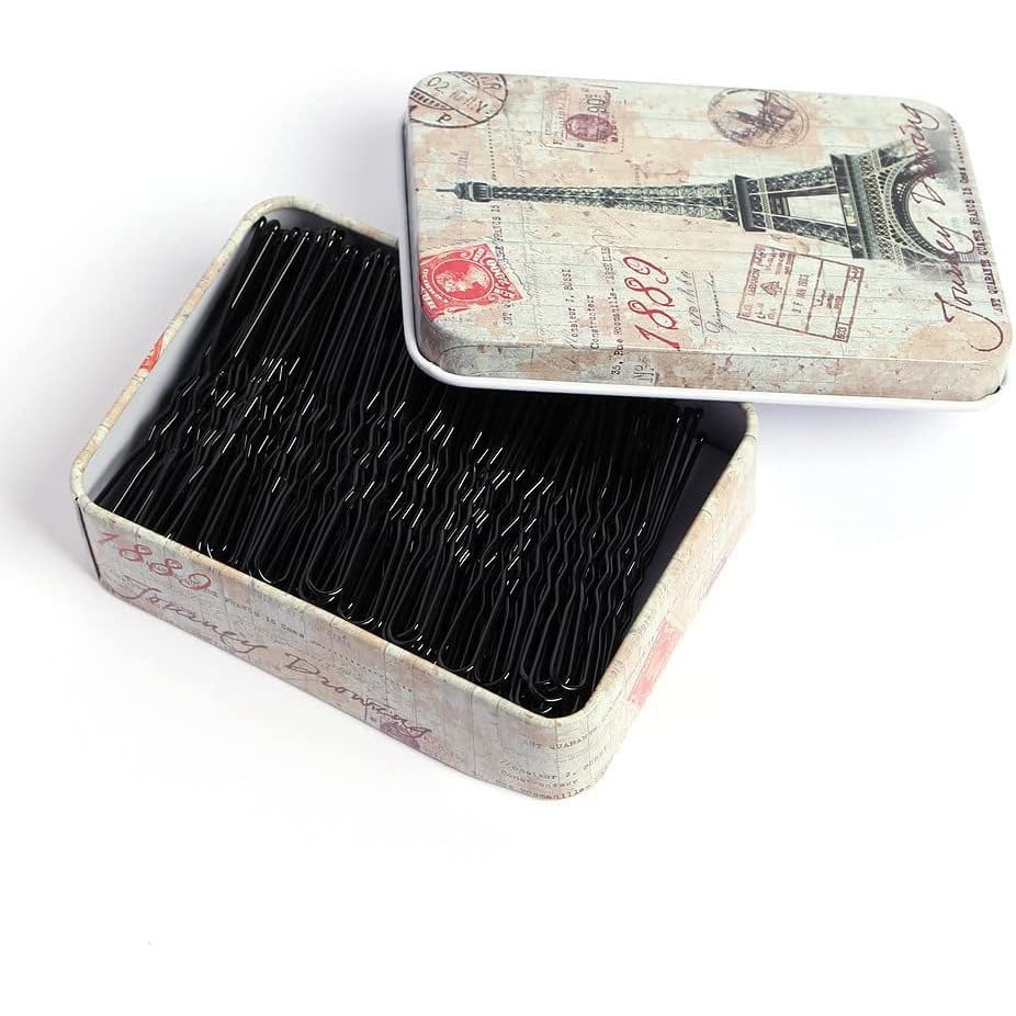 Set agrafe par Ardette, SA100P, Negre, 100 bucati, in cutie metalica ...