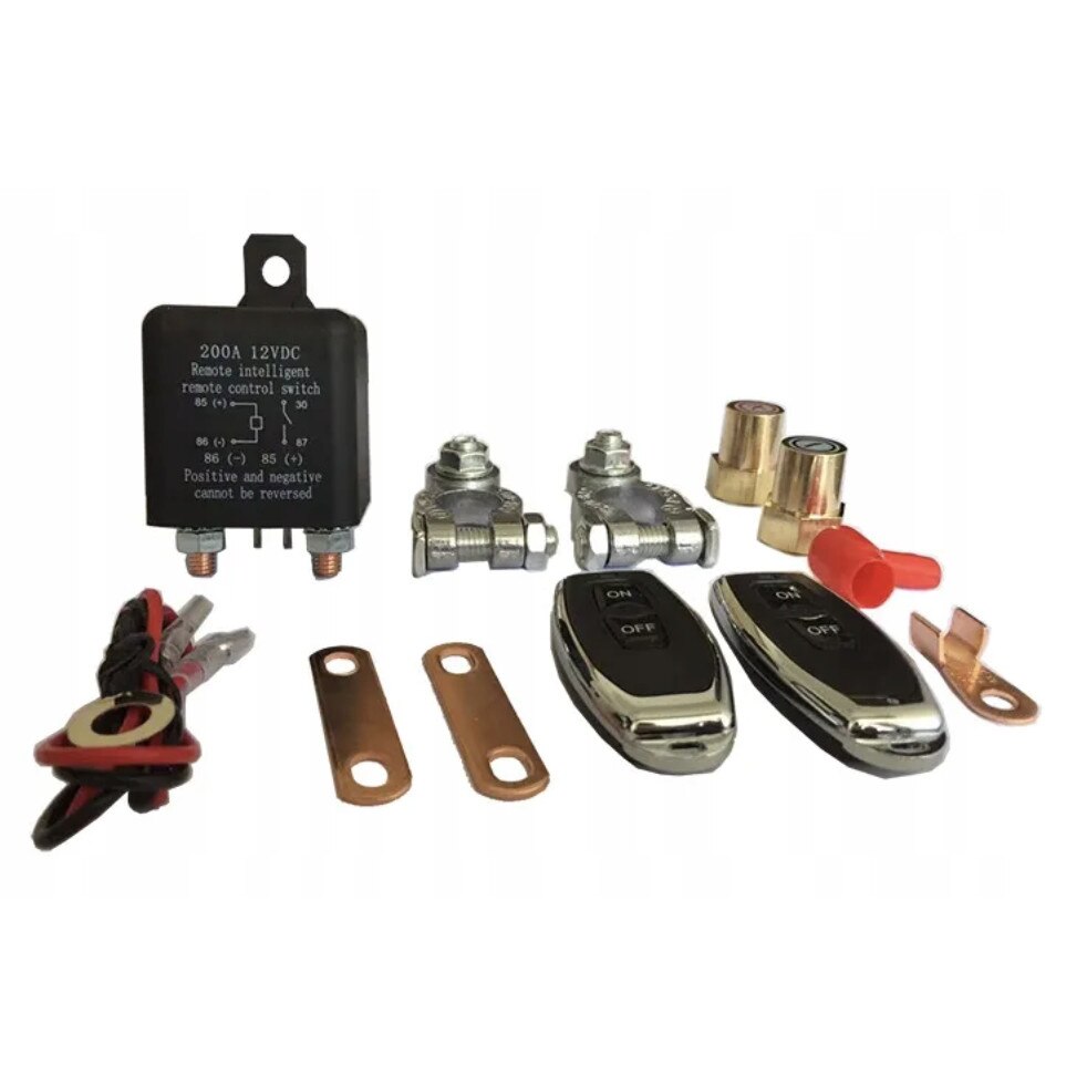 Set telecomanda cu baterie, Cupru/Plastic, 12V, Negru - eMAG.ro