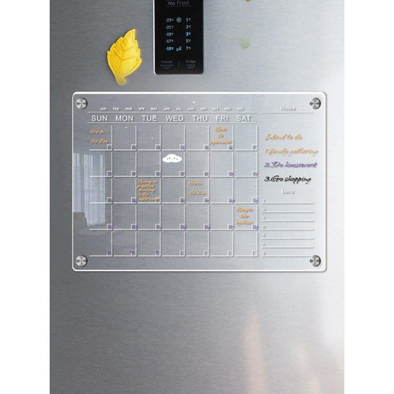 Tableta transparenta cu prindere magnetica + set 8 markere colorate ...