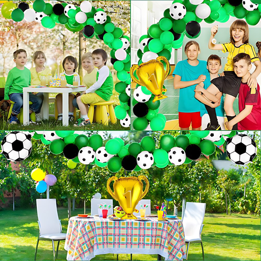 Set baloane decorative, petriSALEx®, Verde, Negru, Alb, pentru ...