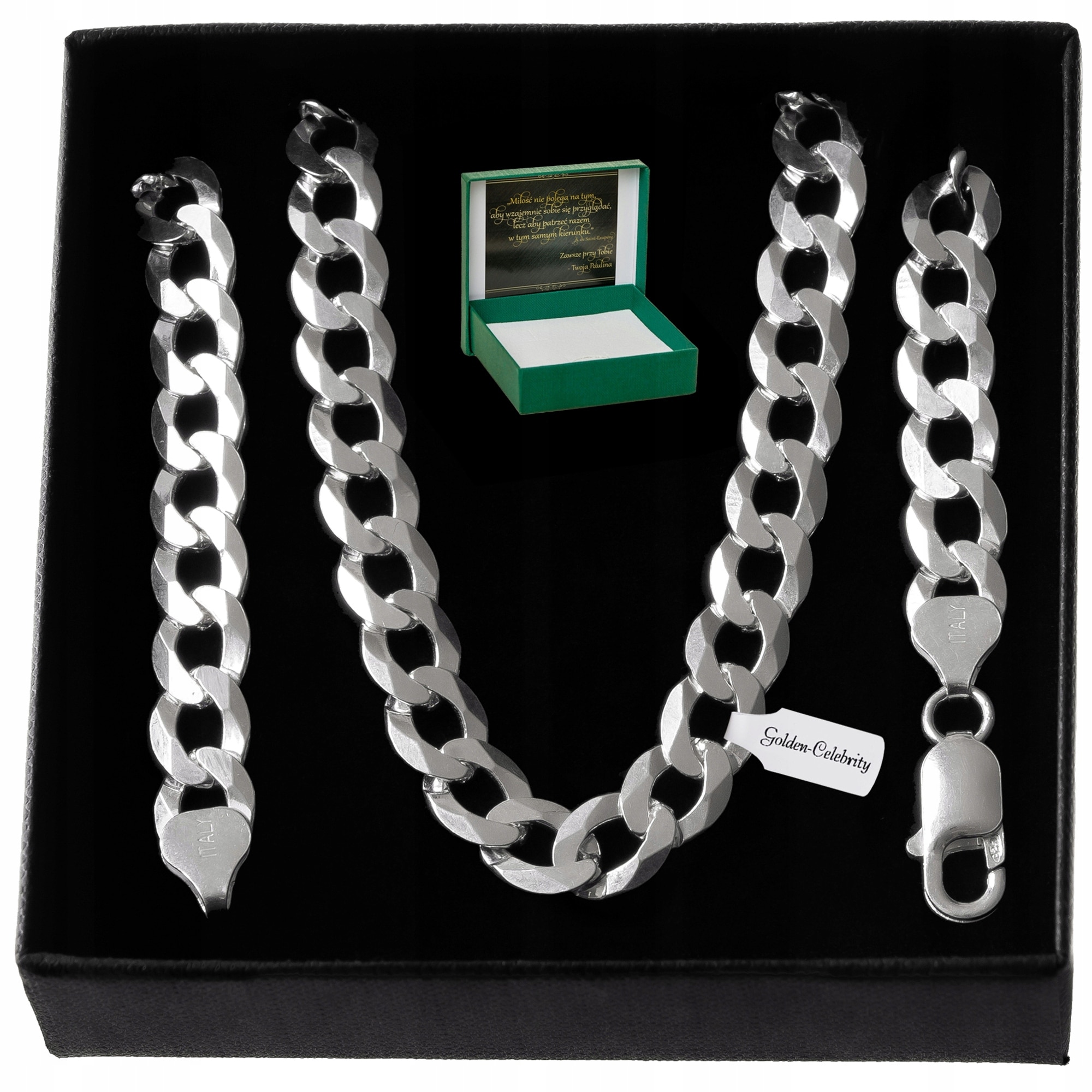 Lant pentru barbati, Golden-Celebrity, Argint, Argintiu - eMAG.ro