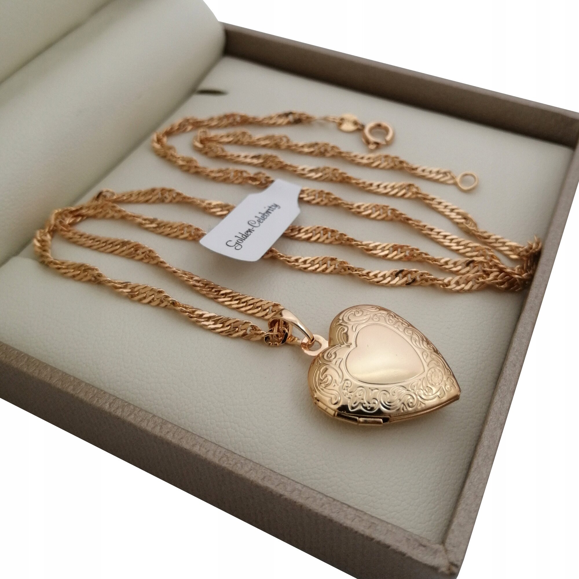 Colier dama, Golden-Celebrity, Placat cu aur, 45 cm, Auriu - eMAG.ro