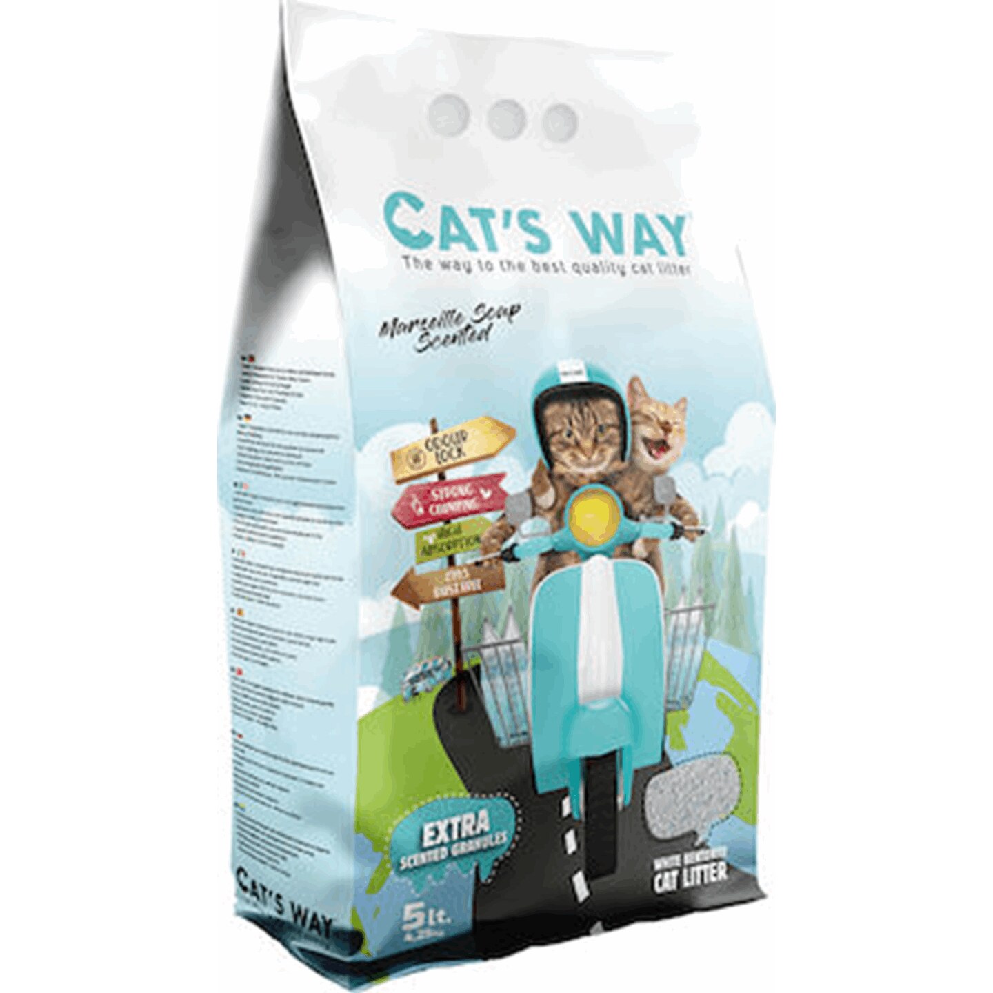 Asternut pentru pisici, CAT WAY, Bentonita, 4.25kg - eMAG.ro