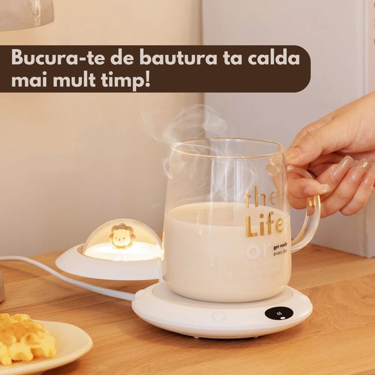 Incalzitor pentru cana, cu 3 trepte de temperatura, rotire de 180 ...