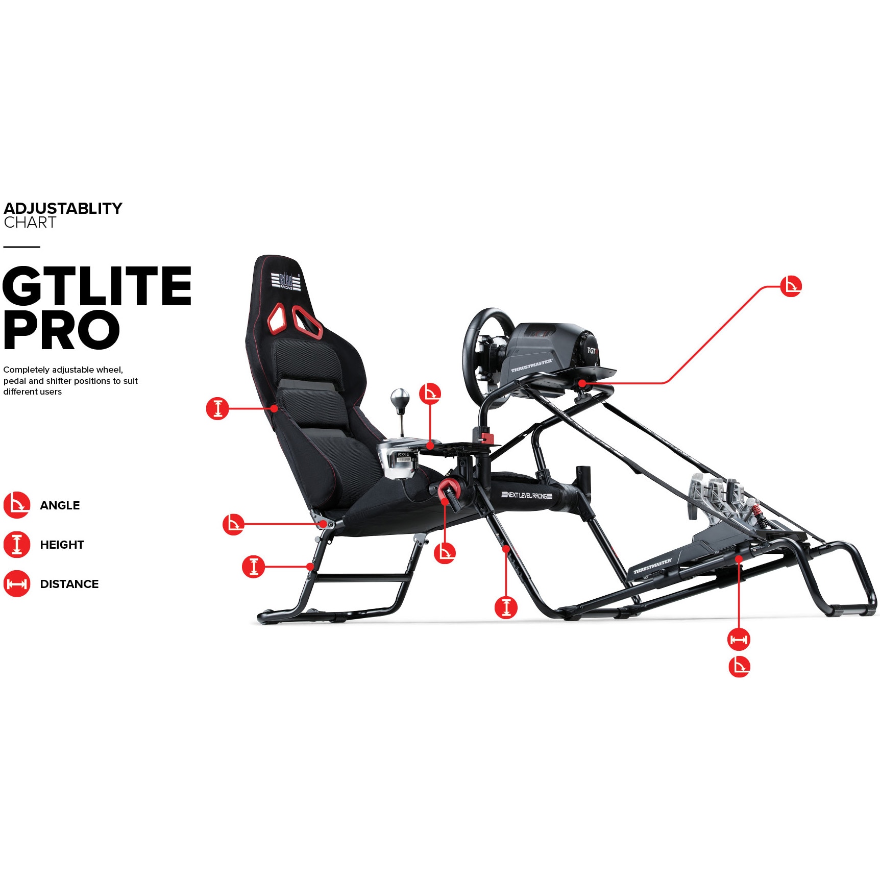Cockpit pliabil Racing Simulator GT-Lite PRO, Next Level Racing NLR ...