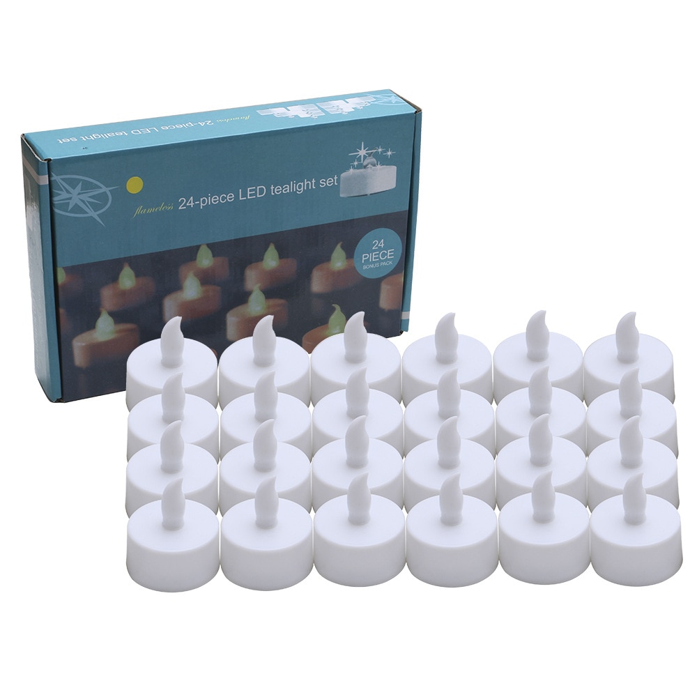 Set 24 lumanari LED, Sunmostar, Galben - eMAG.ro