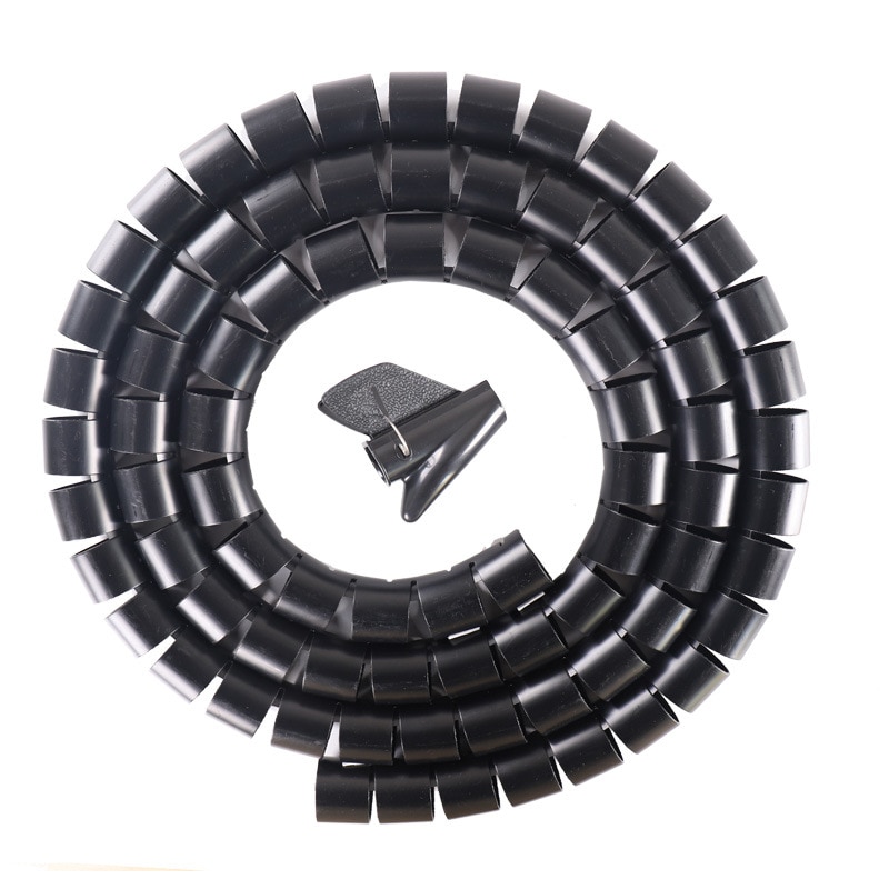 Cablu spiralat de protectie, Sunmostar, Plastic, 10m, Negru - eMAG.ro