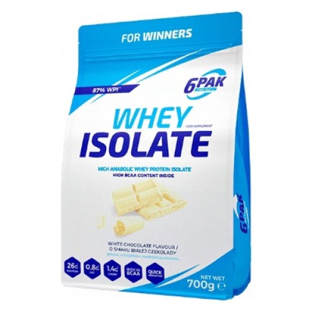 Proteina Milky Shake Whey, 6Pak Nutrition, Ciocolata alba, 700 g - eMAG.ro