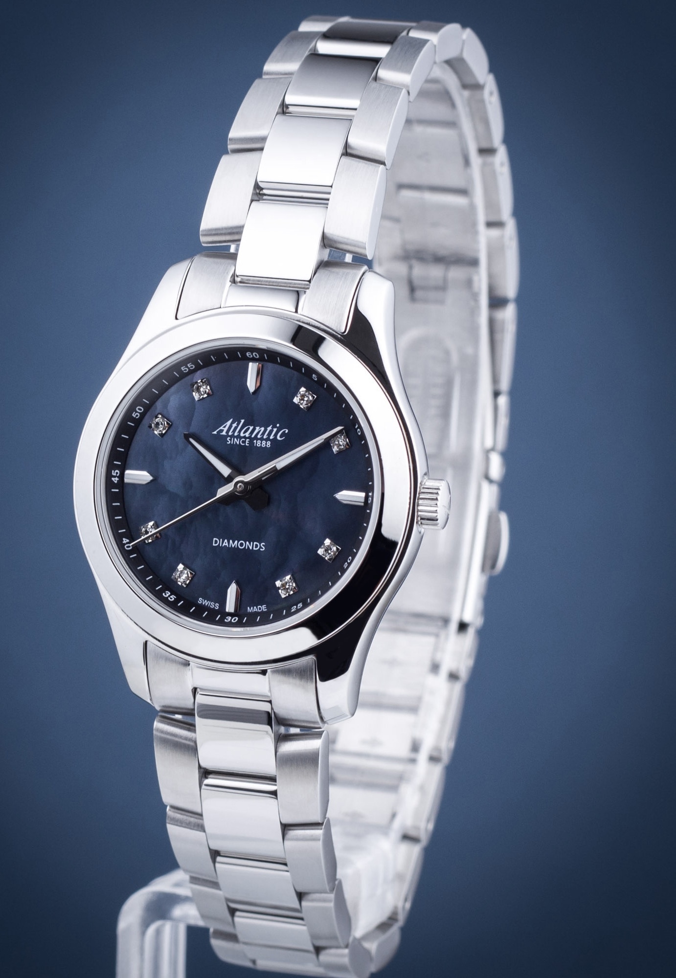 Ceas dama Atlantic, Quartz, Inox, Argintiu - eMAG.ro