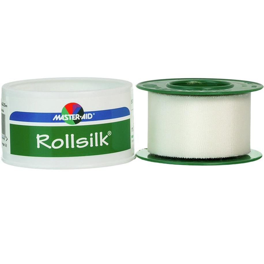 Banda de fixare pentru bandaj, Master Aid, Rollsilk, Impermeabil, Alb ...