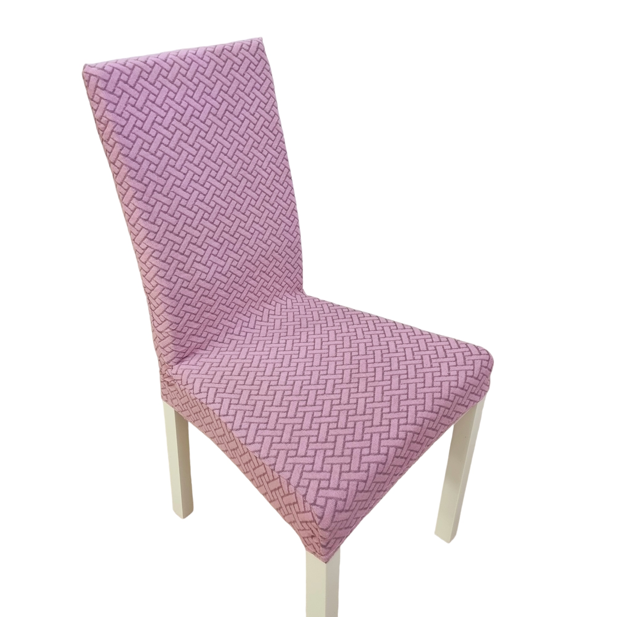 Set 6 Huse Universale Pentru Scaun Jacquard Roz, 50x40x40 cm - eMAG.ro