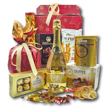 Pachet cadou special, CADOURI PREMIUM, model Royal New Year, cu spumant ...