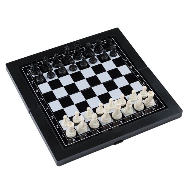 Joc magnetic 3 in 1, sah, table si dame, Syamag, 35x35x2 cm - eMAG.ro