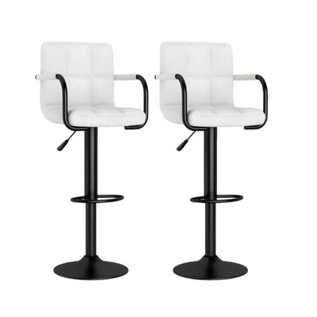 Set de 2 scaune salon cu manere si inaltime reglabila intre 64-84 cm ...