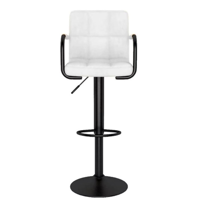 Set de 2 scaune salon cu manere si inaltime reglabila intre 64-84 cm ...