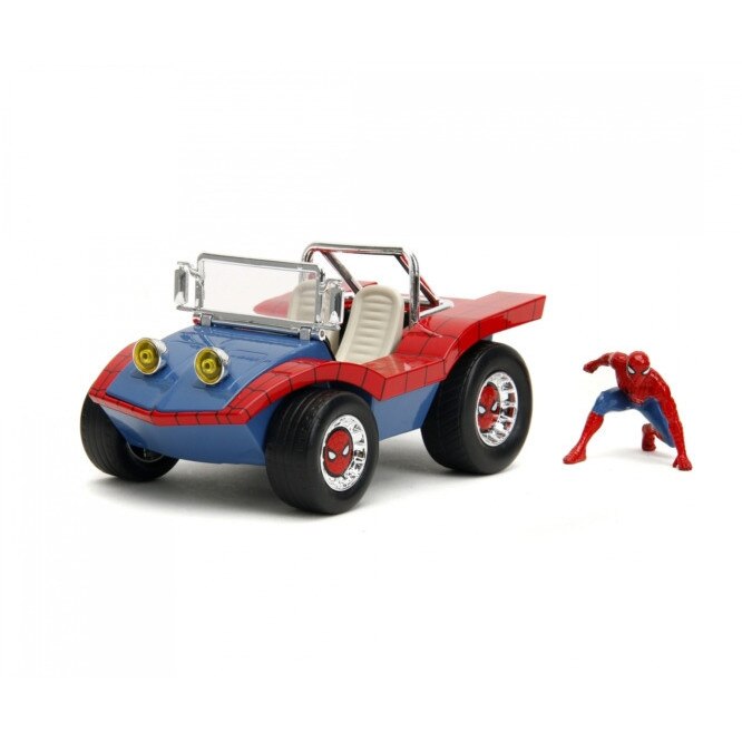 Simba - Marvel Pókember - fém autómodell (Buggy) figurával - 23 cm ...