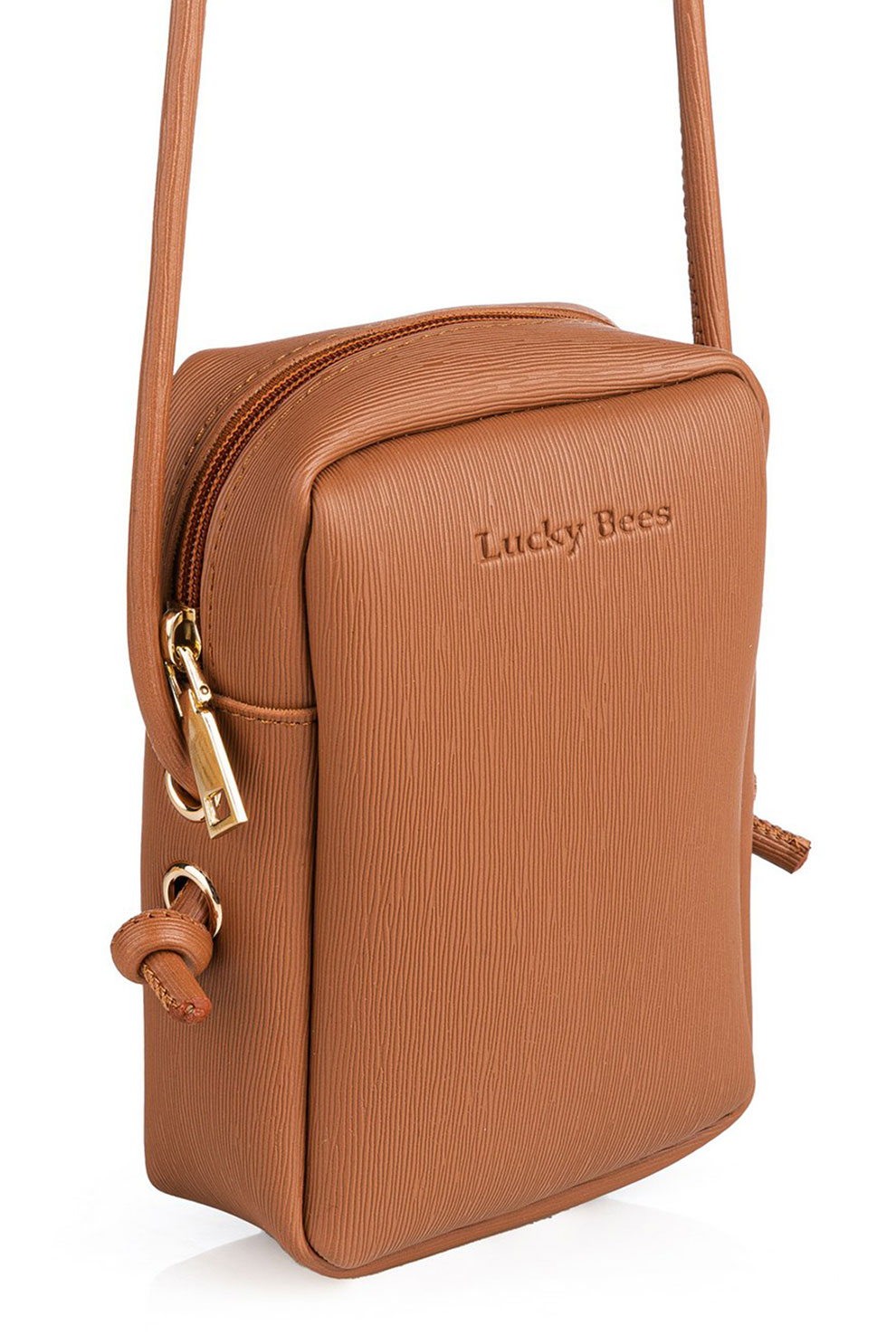Lucky Bees, Чанта от еко кожа, Камел - eMAG.bg