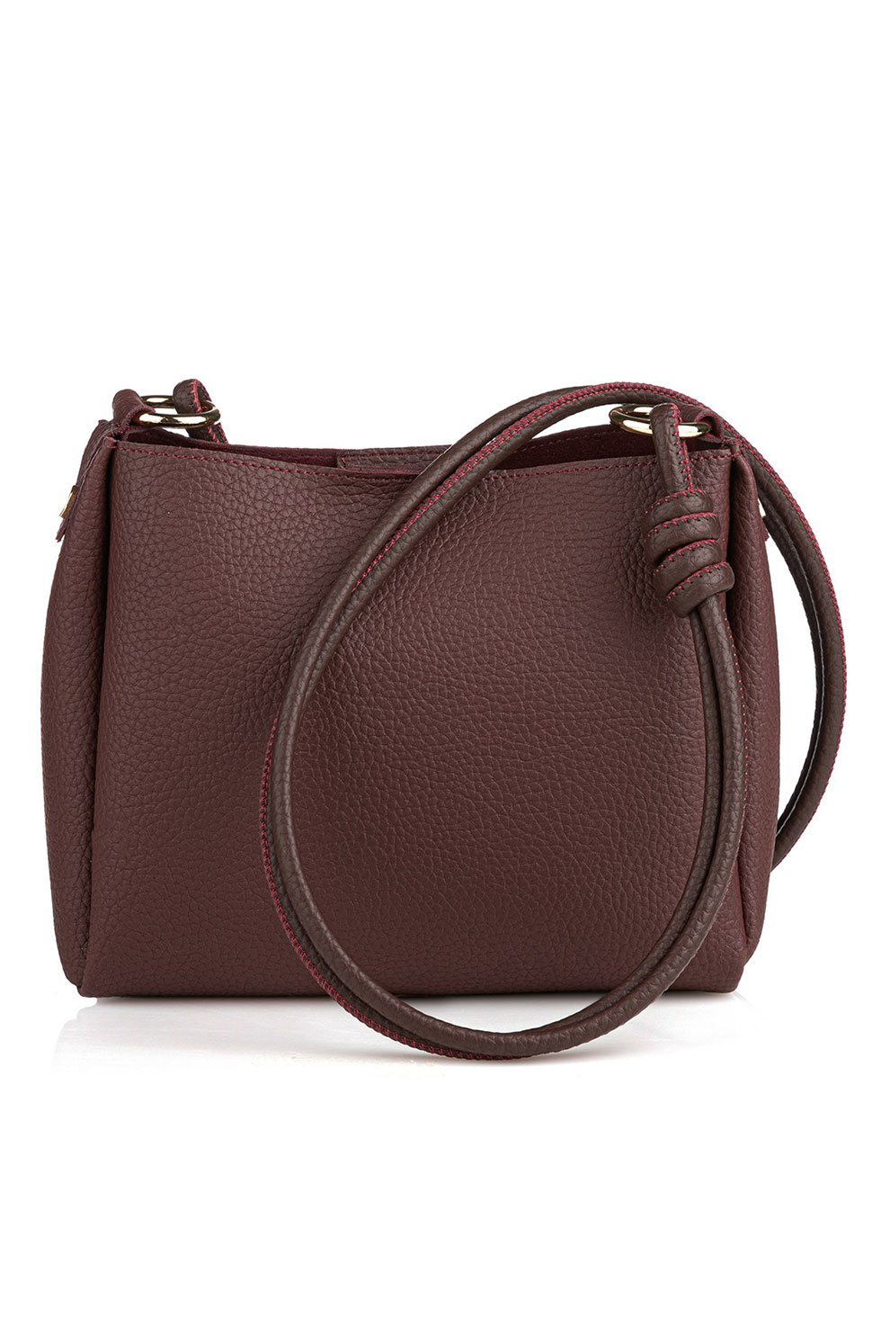 Lucky Bees, Geanta crossbody din piele ecologica, Rosu bordo - eMAG.ro