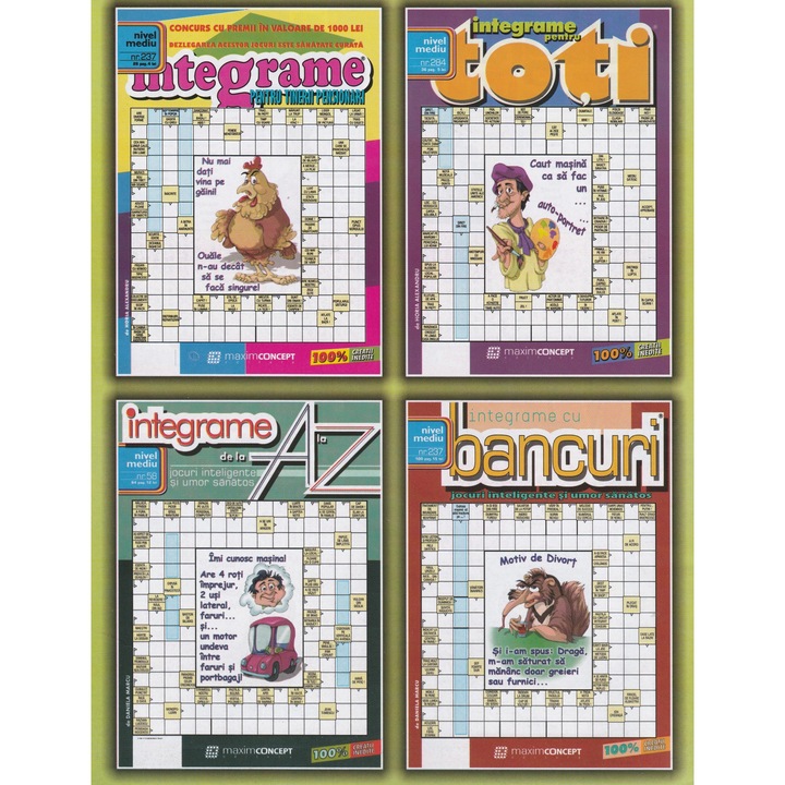 Pachet Integrame bancuri, integrame pentru toti, integrame de la A la Z ...