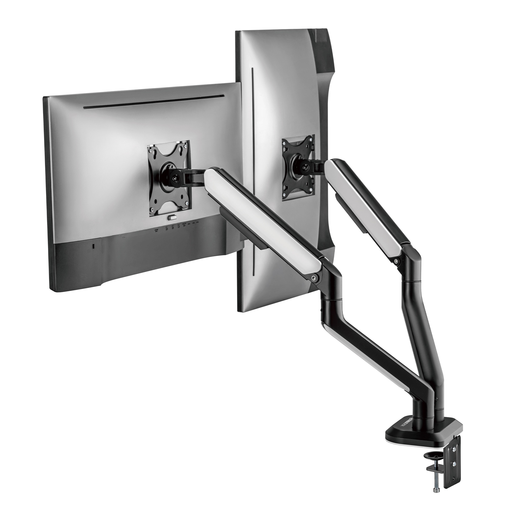 Suport 2 monitoare 17-32" inch, Brat dublu Reglabil Asistat StableDesk ...