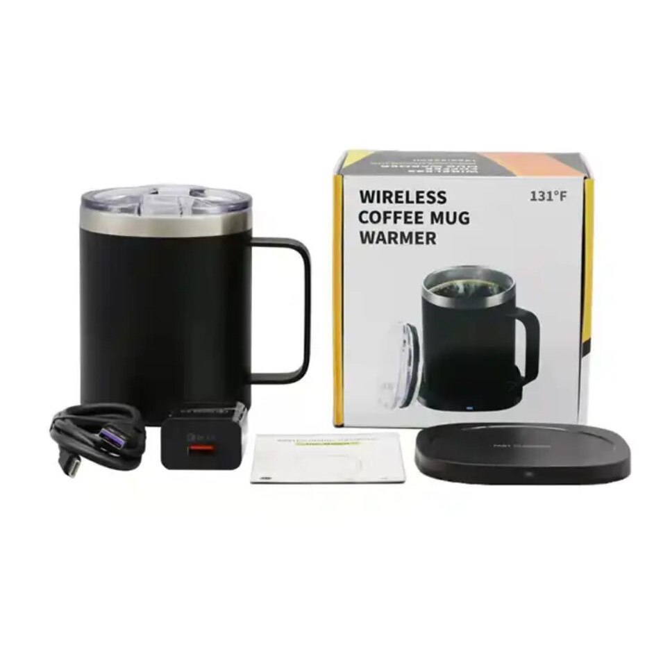 Set cana PetraBliss, cu plita-incarcator wireless telefon, ceasca cu ...