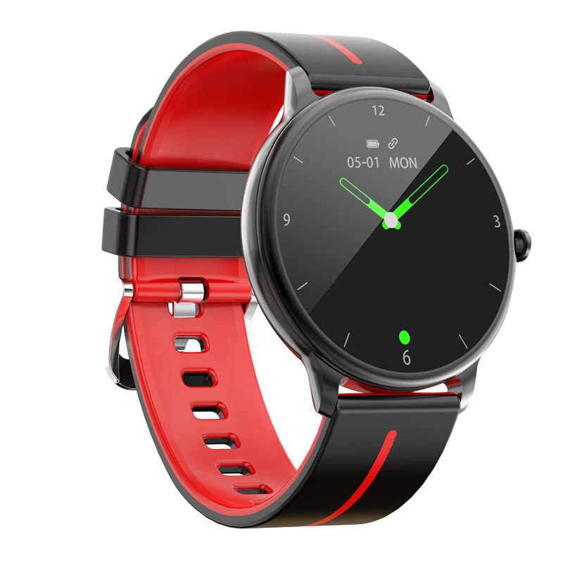 Ceas Smartwatch NUBI KM60, Puls, Calorii, Bluetooth, AMOLED, Negru ...