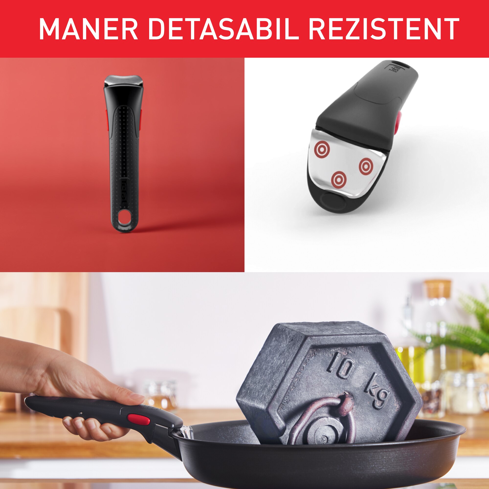 Set de 5 piese Ingenio Generous Cook, tigaie de 24/26 cm, cratita de 16 ...