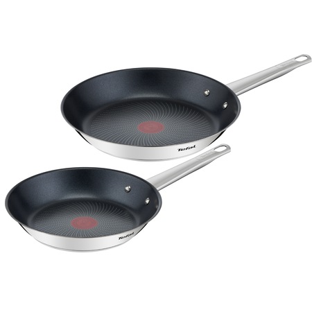 Set de 2 tigai Tefal Cook Eat de 24 / 28 cm, invelis antiaderent din ...