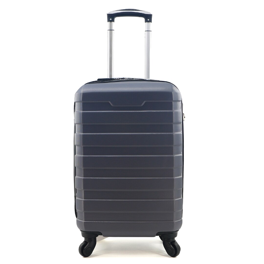 Set 3 trolere din material ABS, 4 roti cu rotatie 360 grade, Mic/Mediu ...