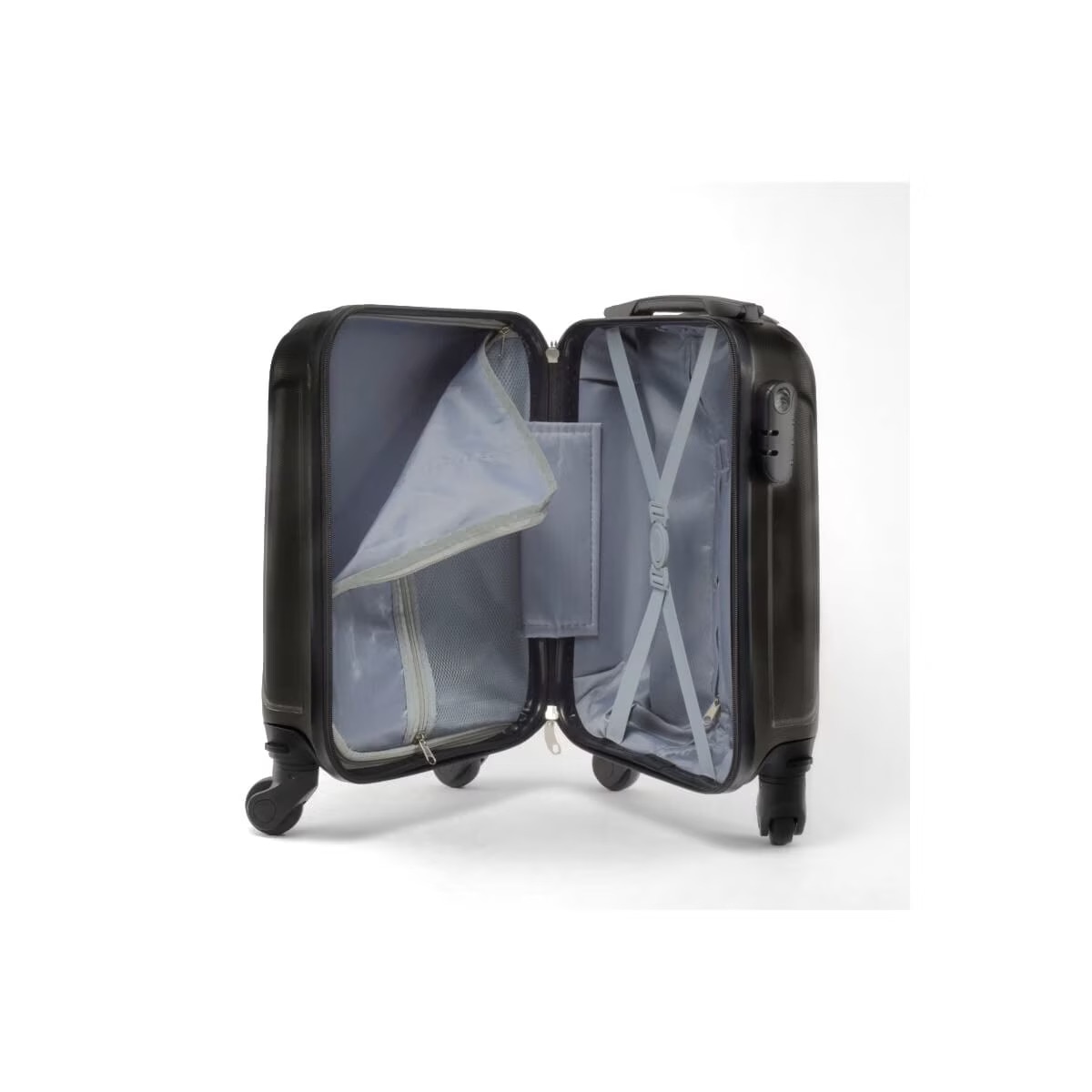 Troler cabina wizzair gri 40x30x20 ABS Rezistent - eMAG.ro