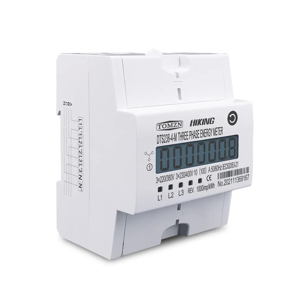 Contor de energie electrica trifazat cu doua sensuri, TOMZN, 100A - eMAG.ro