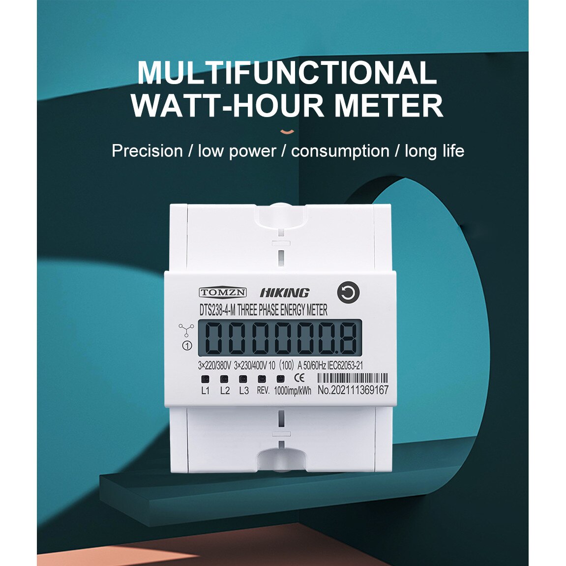 Contor energie electrica, Tomzn, Trifazat, 100 A, Alb - eMAG.ro