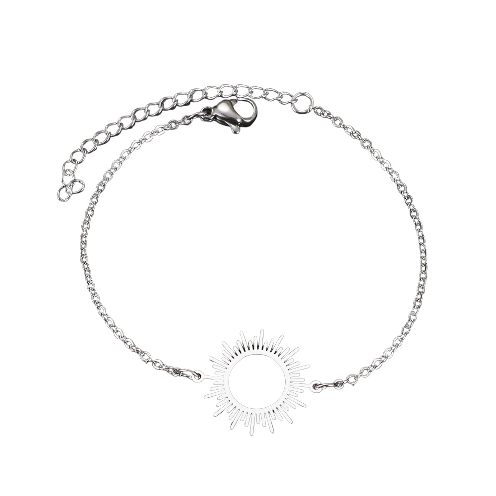 Bratara dama, model you are my sunshine, pandantiv soare cu raze ...