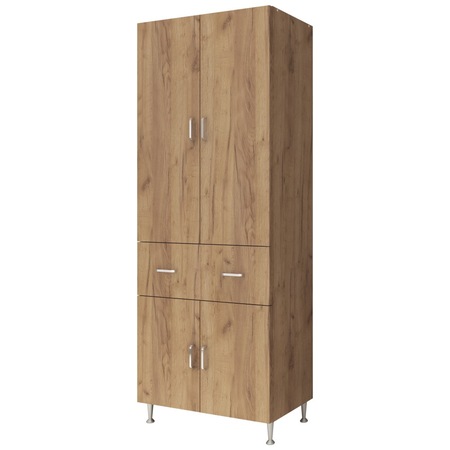 Dulap, 70X35X180 cm, 4U-1S Stejar K003 - eMAG.ro