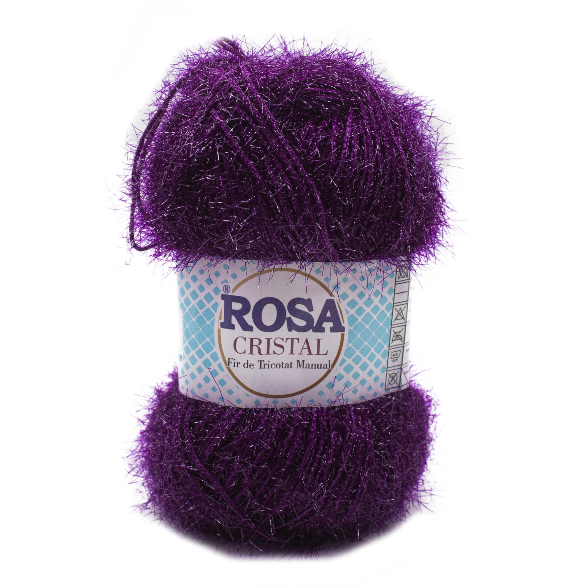 Pachet fir tricotat Rosa Cristal 285, 5 bobine, 70% Poliester - 30% Sim ...