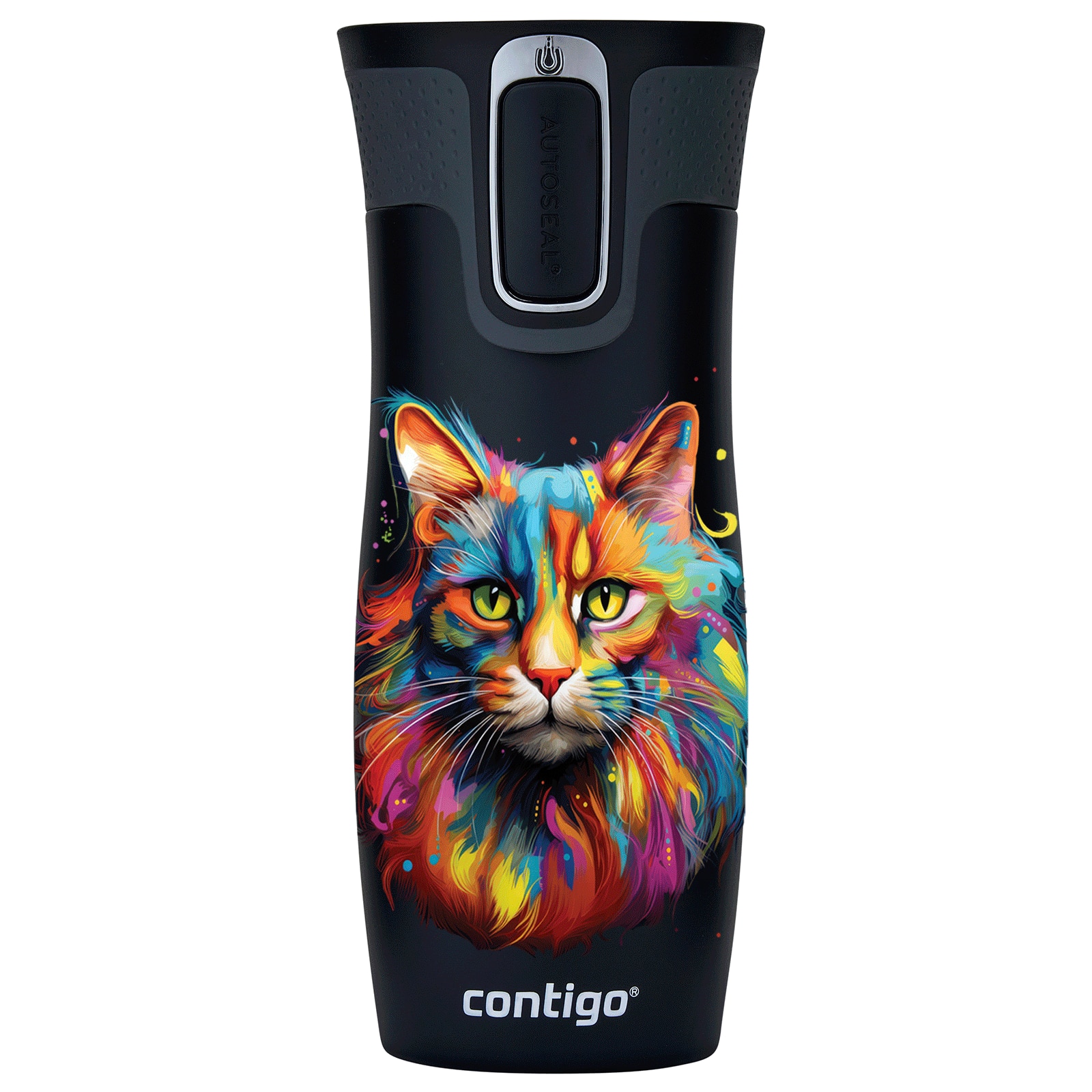 Cana termos West Loop 2.0, Contigo, Inox, 470 ml, Negru - Pisica ...